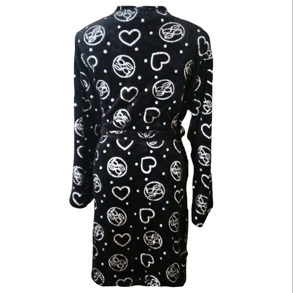 bebe | Intimates & Sleepwear | Rare Bebe Foil Print Plush Robe | Poshmark